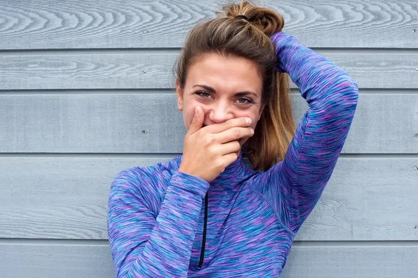 Hiding smile Stock Photos, Royalty Free Hiding smile Images | Depositphotos