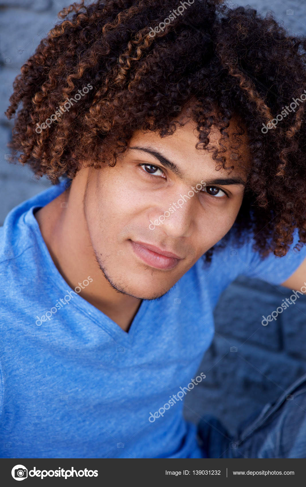 Curly Hair Mixed Men
