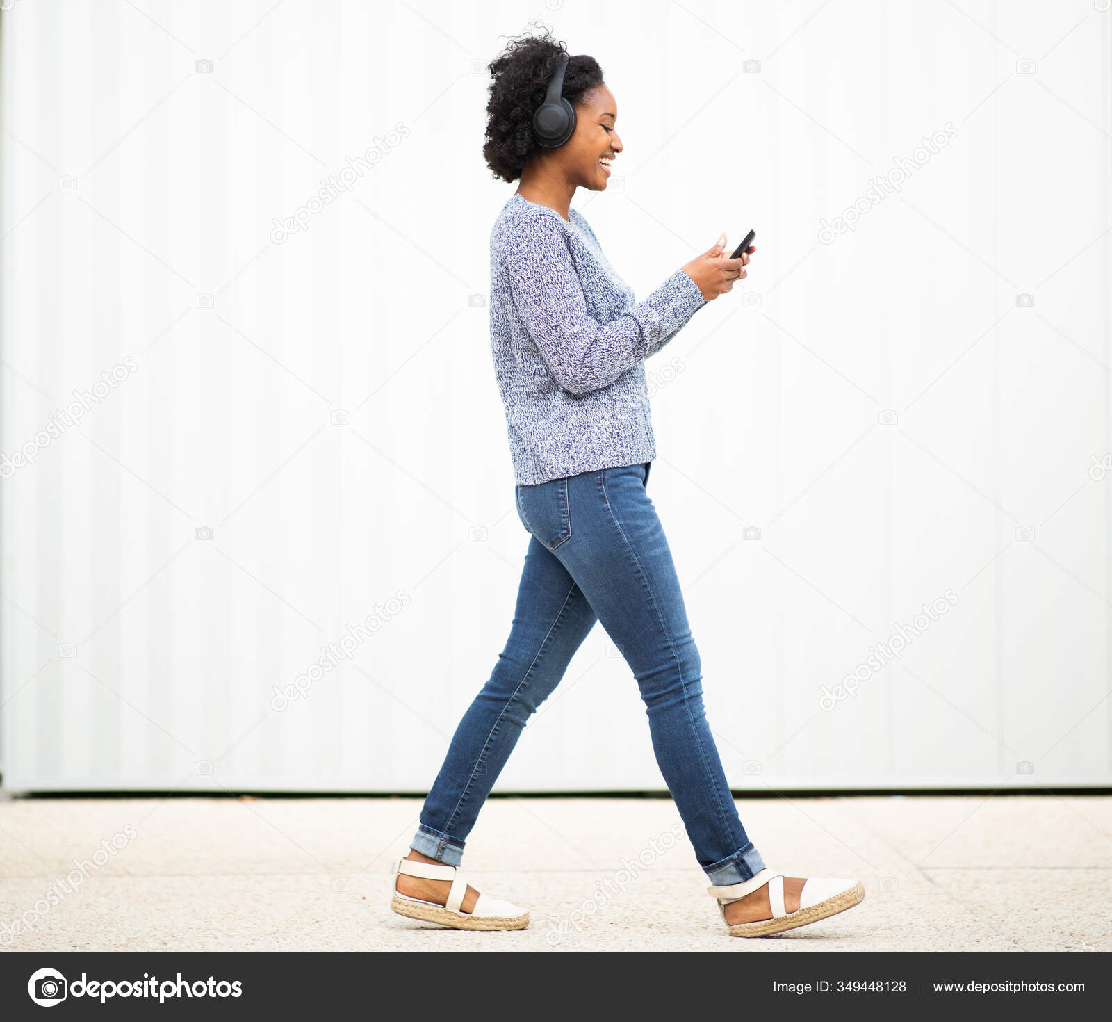 Woman Walking Side View