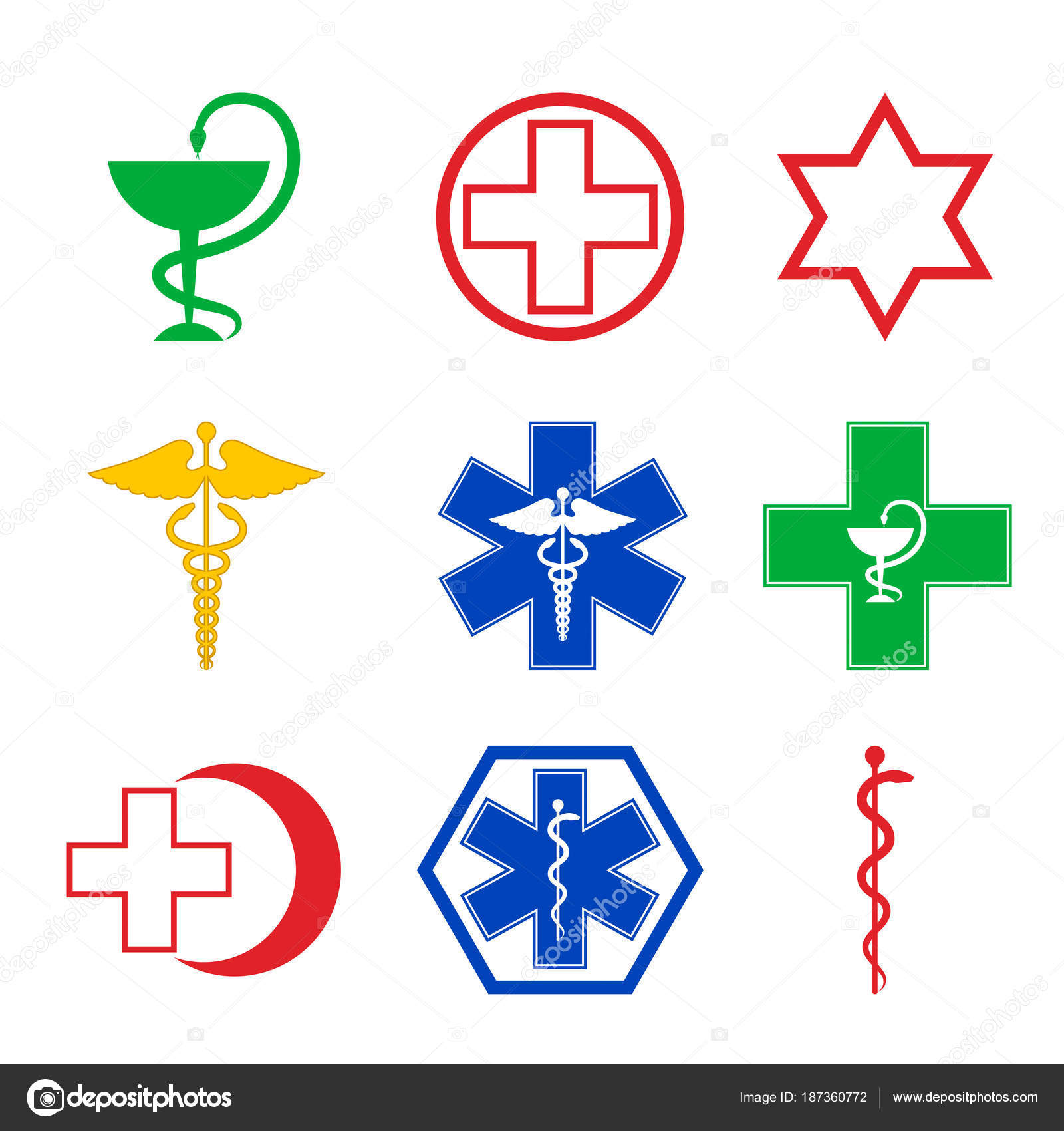 Set Medical Emblems Stock Vector Image by ©Dilendom #187360772