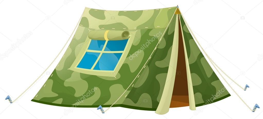 Cartoon colorful tent — Stock Photo © illustrator_hft #125036724