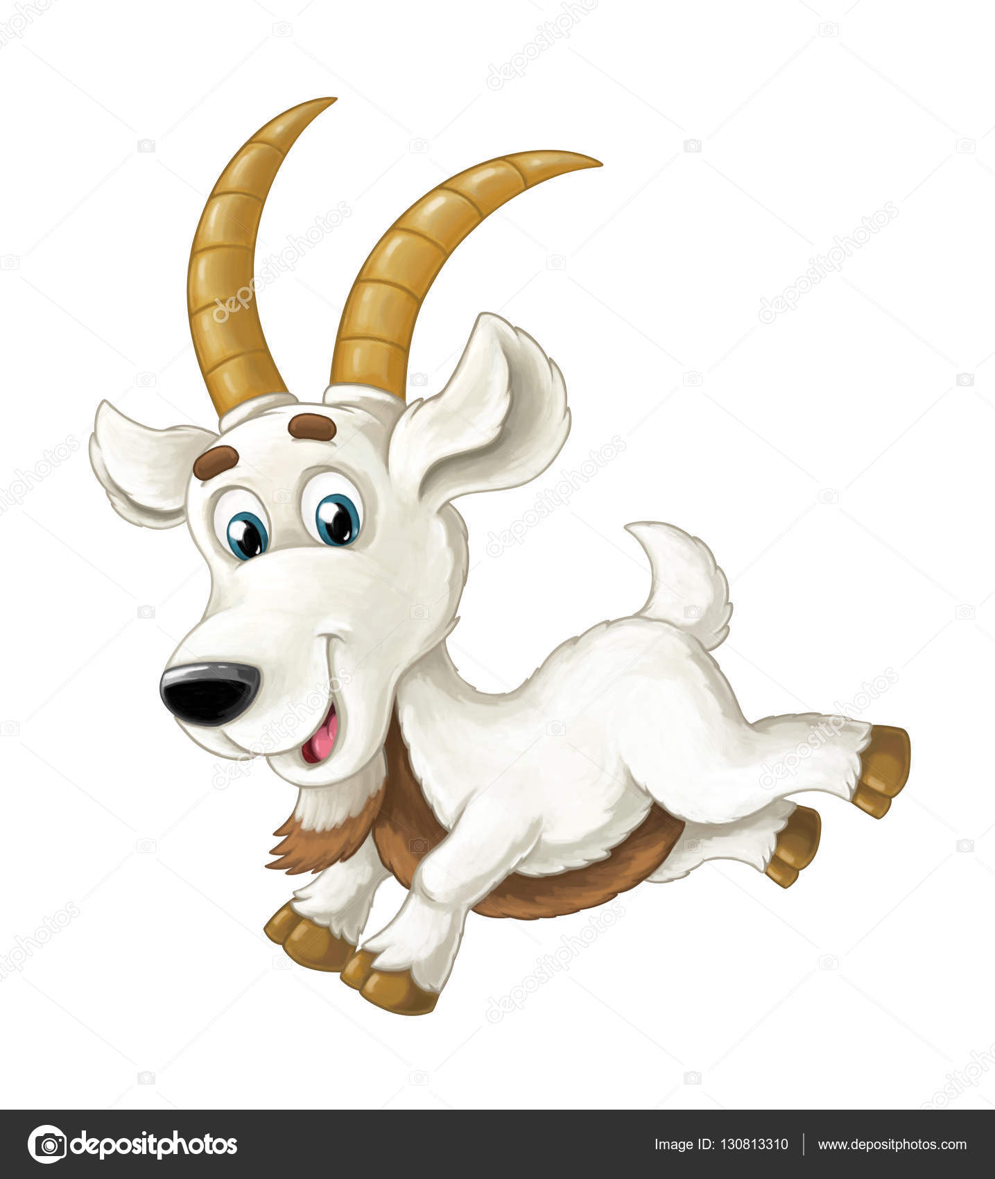 Clip Art De Cabra Saltando