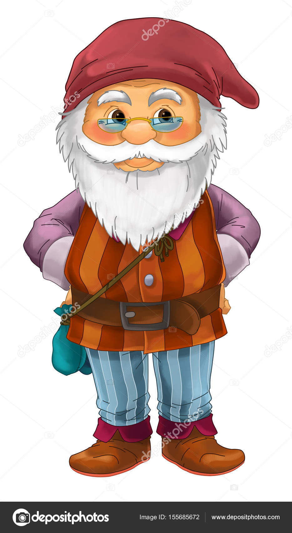 Cartoon dwarf isolated Stock Illustration by ©illustrator_hft #155685672
