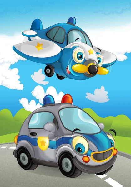 100,000 Police car cartoon Vector Images | Depositphotos