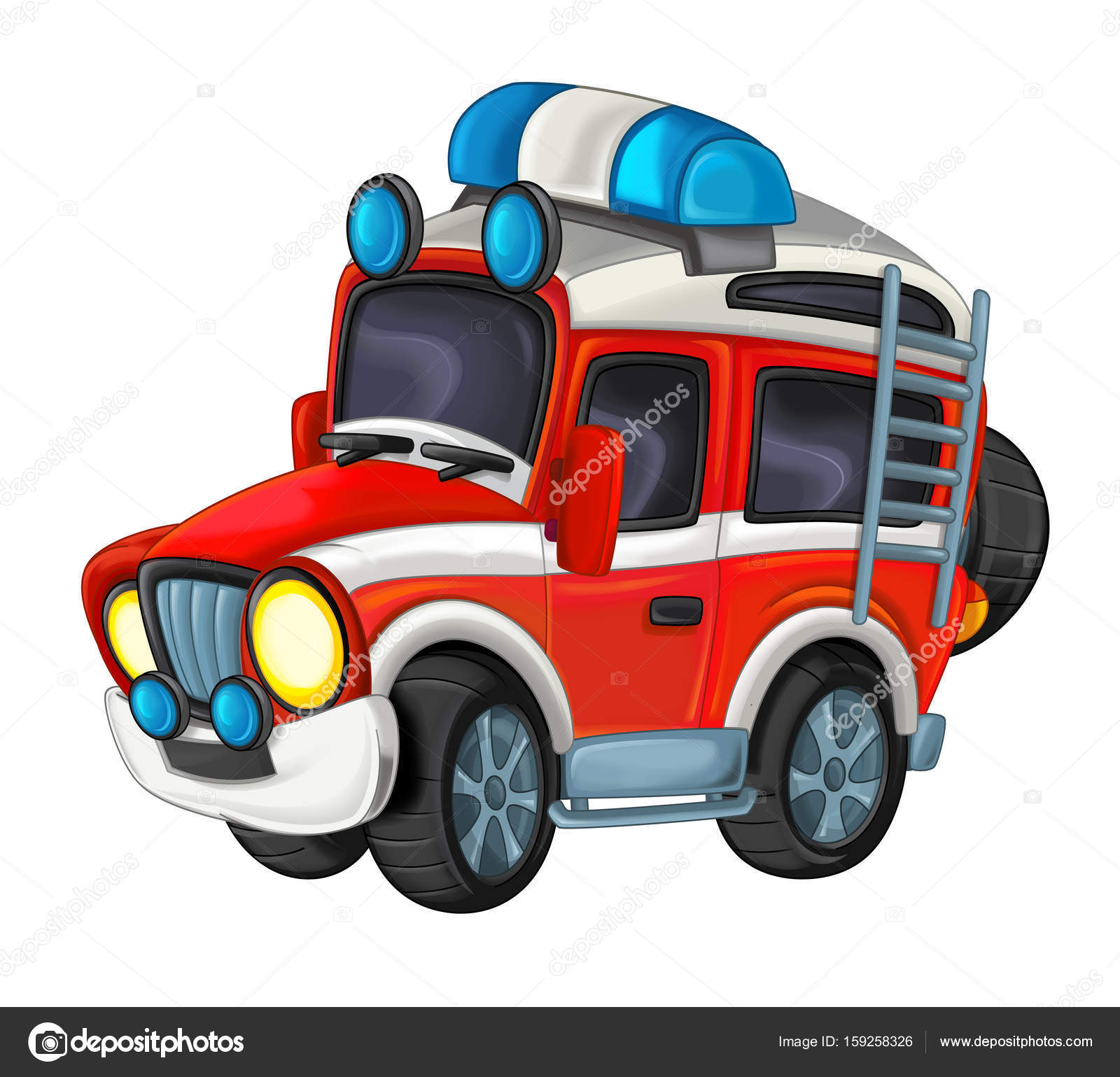 Off road fire fighter truck Stock Illustration by ©illustrator_hft ...
