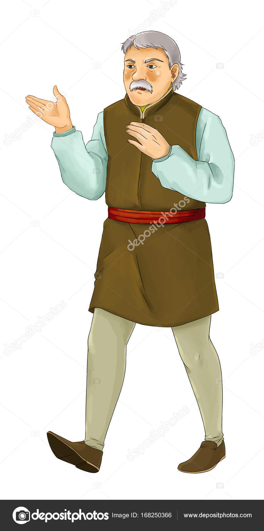Cartoon Medieval Man