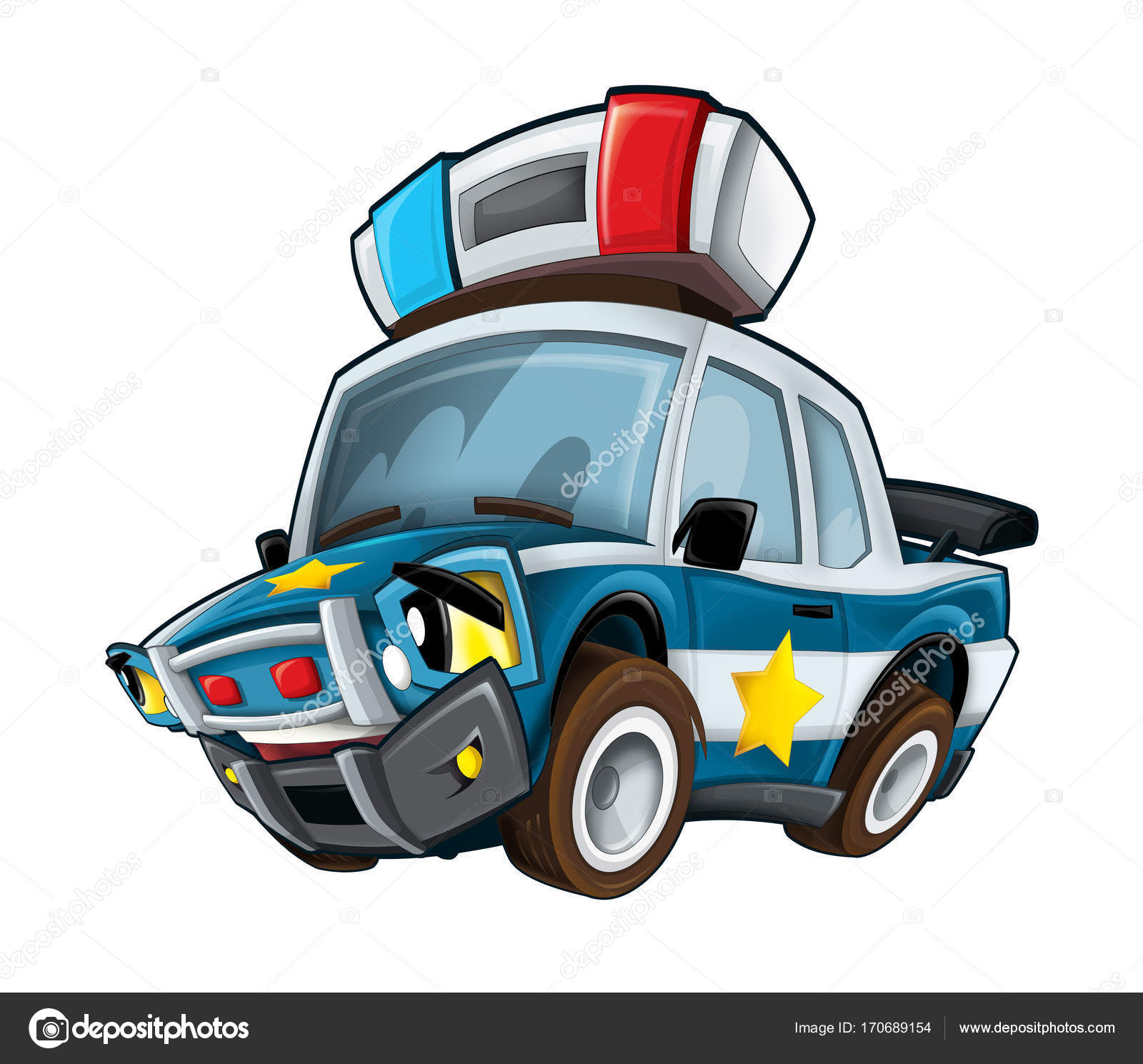 Polizei Auto Cartoon