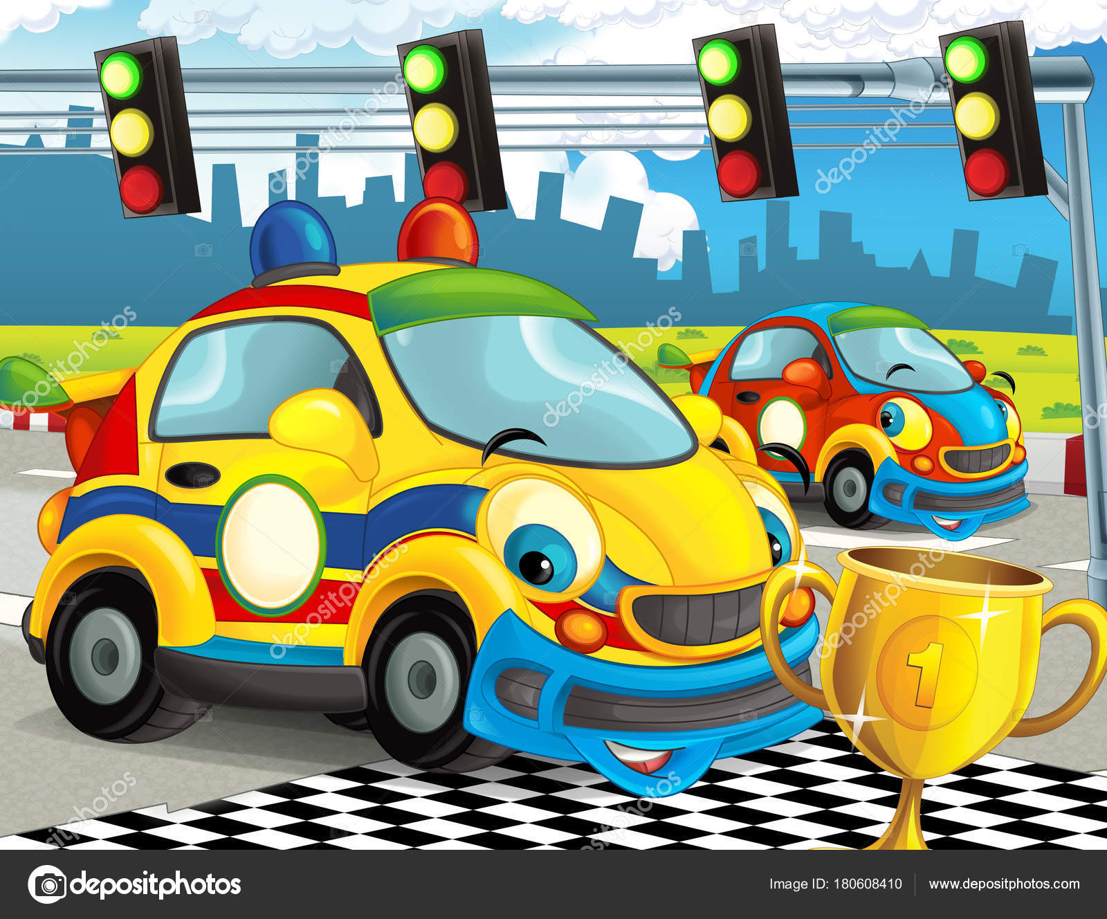 Dirt Track Racing Cartoons