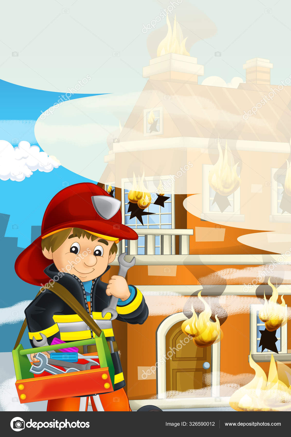 Clip Art Animado De Lucha Contra Incendios