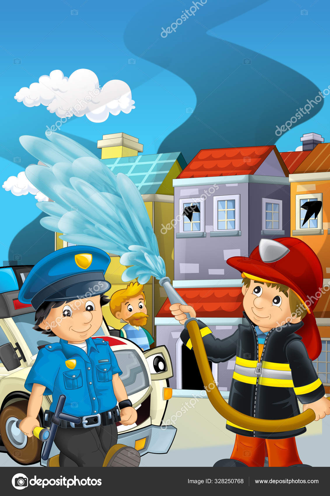 Fire Fighting Cartoon Images at Lura Doty blog