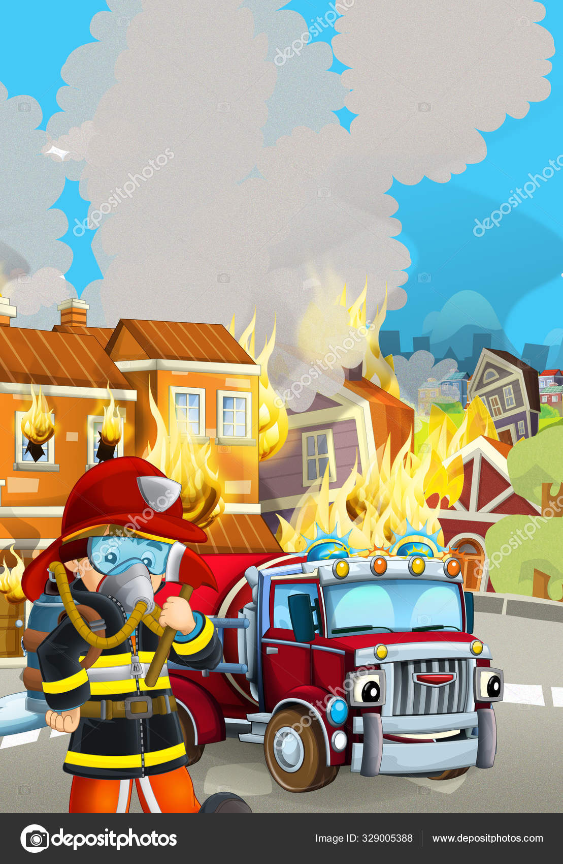 Building On Fire Animated