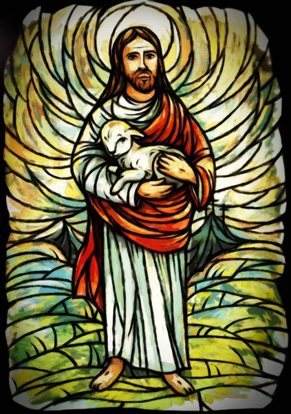 Calm Jesus Messiah Resurrection Nature Background Illustration Children ...
