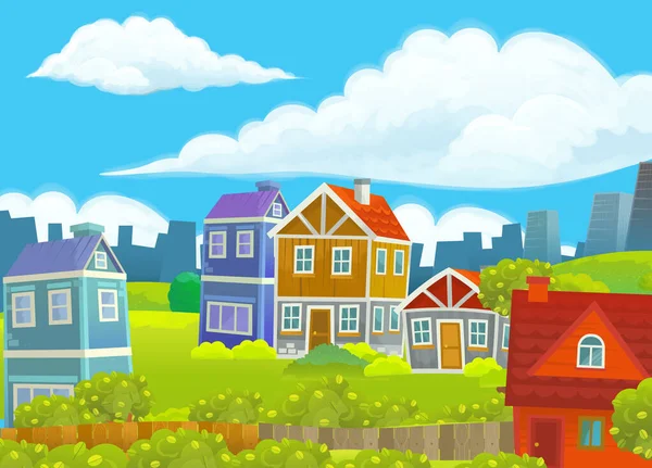 Barrio dibujos animados imágenes de stock de arte vectorial | Depositphotos