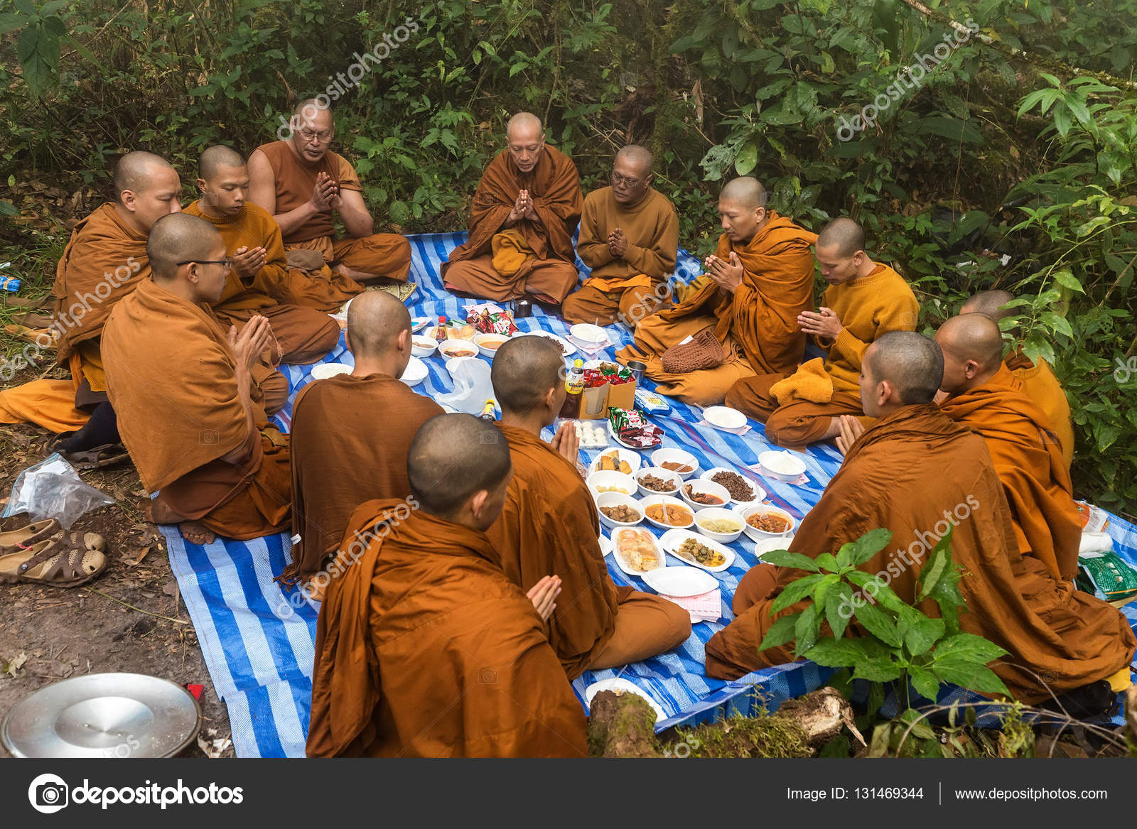 Buddhist Praying