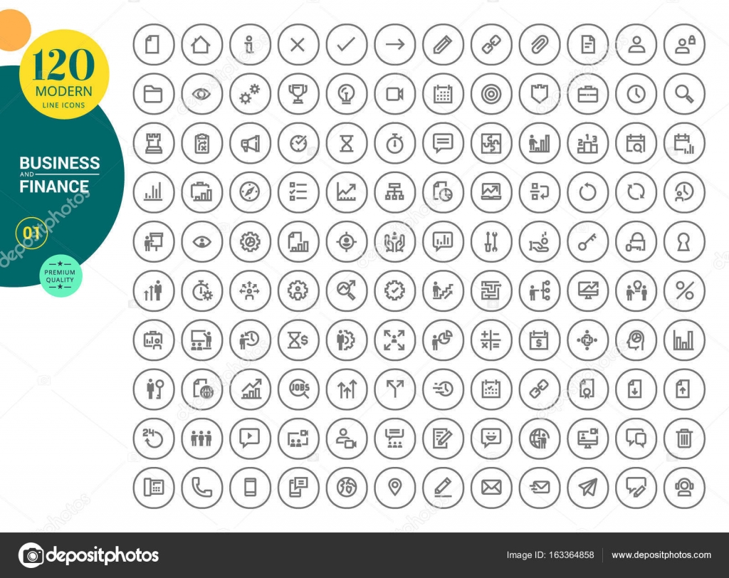 Business and finance line icons collection ⬇ Vector Image by © Variant ...