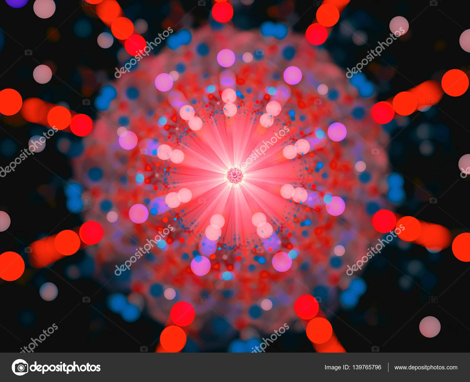 Colorful nuclear core explosion fission Stock Photo by ©sakkmesterke ...