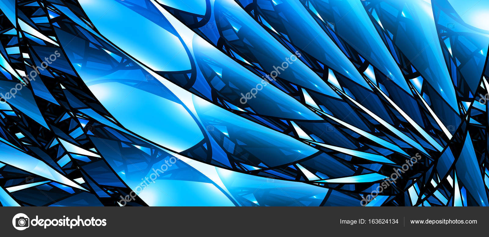 Cristal de color azul brillante 8k fondo de pantalla ancha — Foto de ...