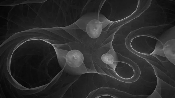Dark matter black and white abstract background - Stock Image - Everypixel