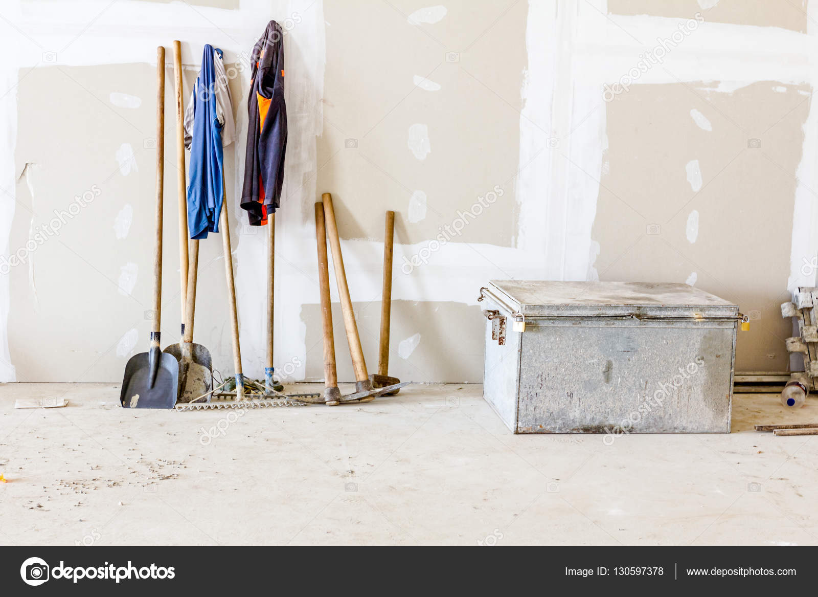 Front view on tools for manually ground work Stock Photo by ©roman023 ...
