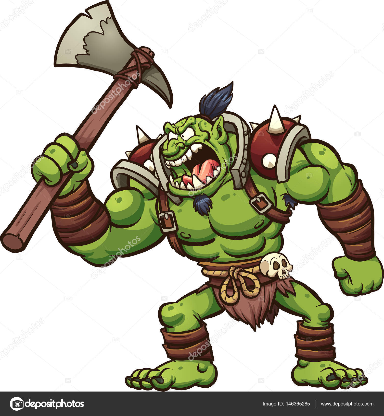 Angry troll chief Stock Vector Image by ©memoangeles #146365285