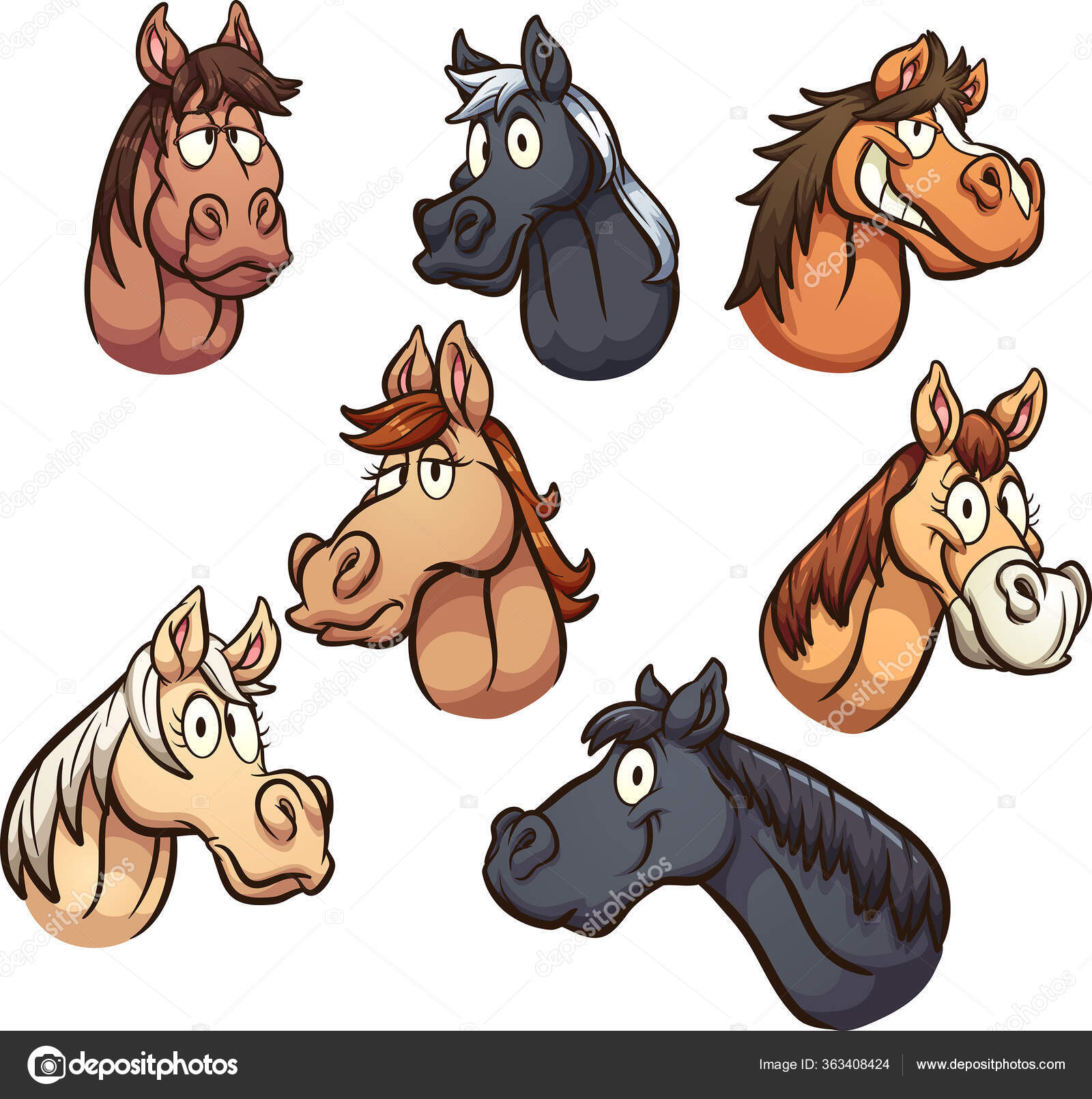 Horse Head Clipart