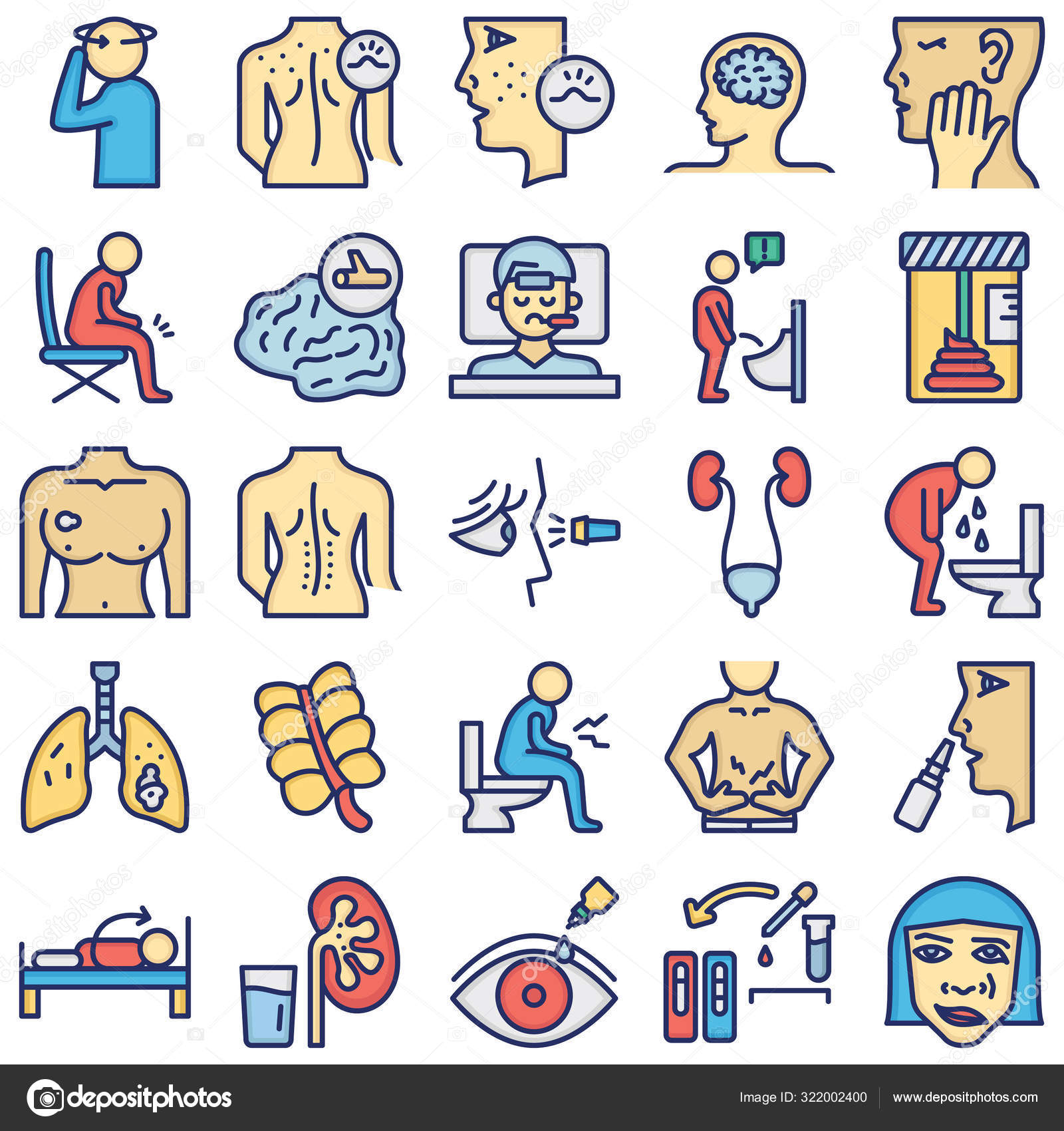 Diseases Treatment Isolated Vector Icon Every Single Icon Can Easily ...