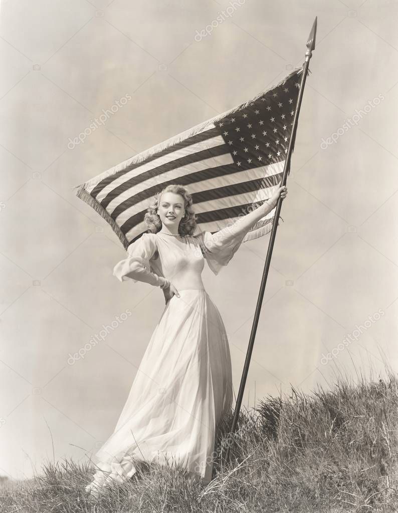 American Flag Woman