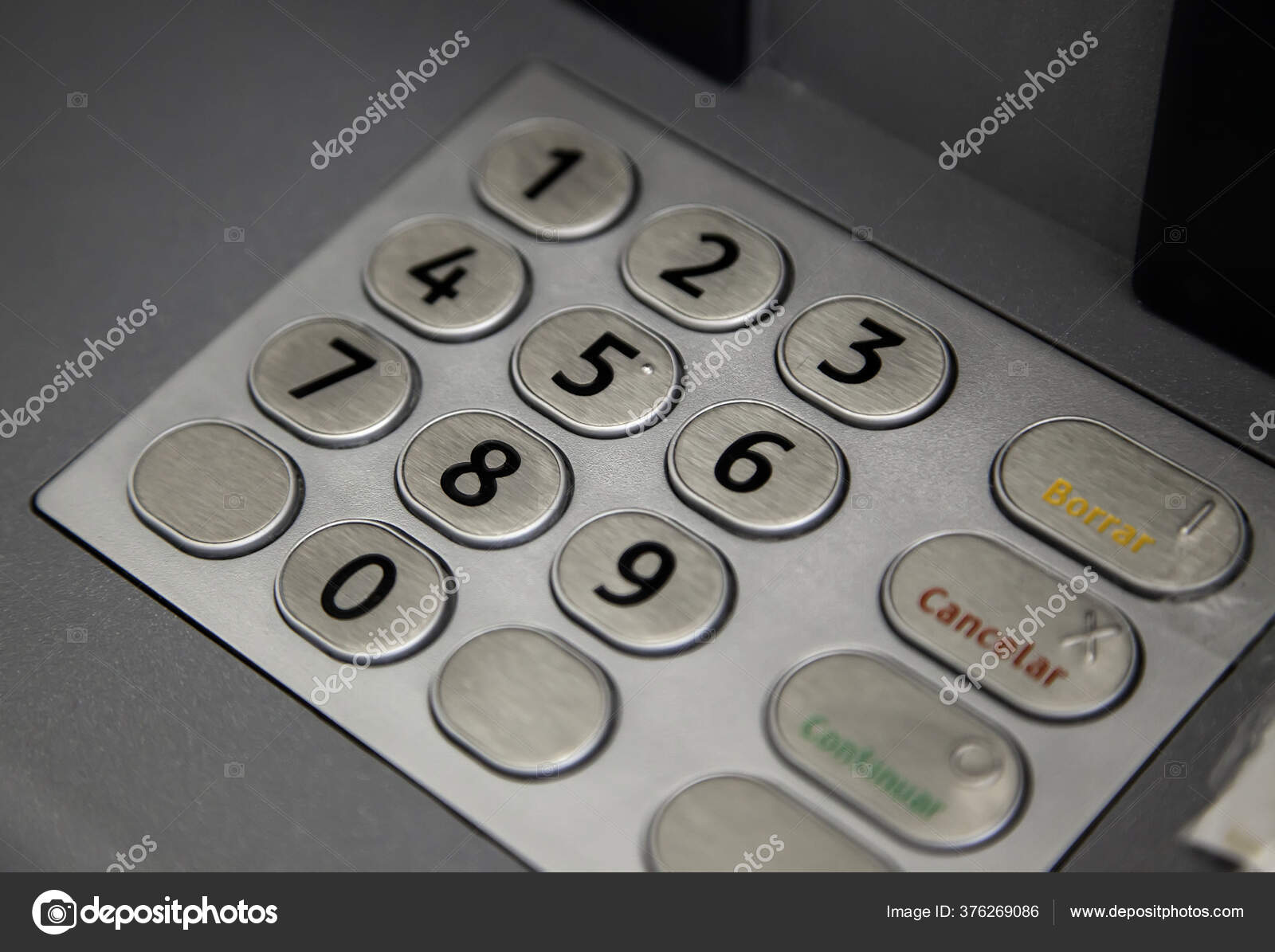 Atm Money Bank Buttons Security — Stock Photo © celiafoto #376269086