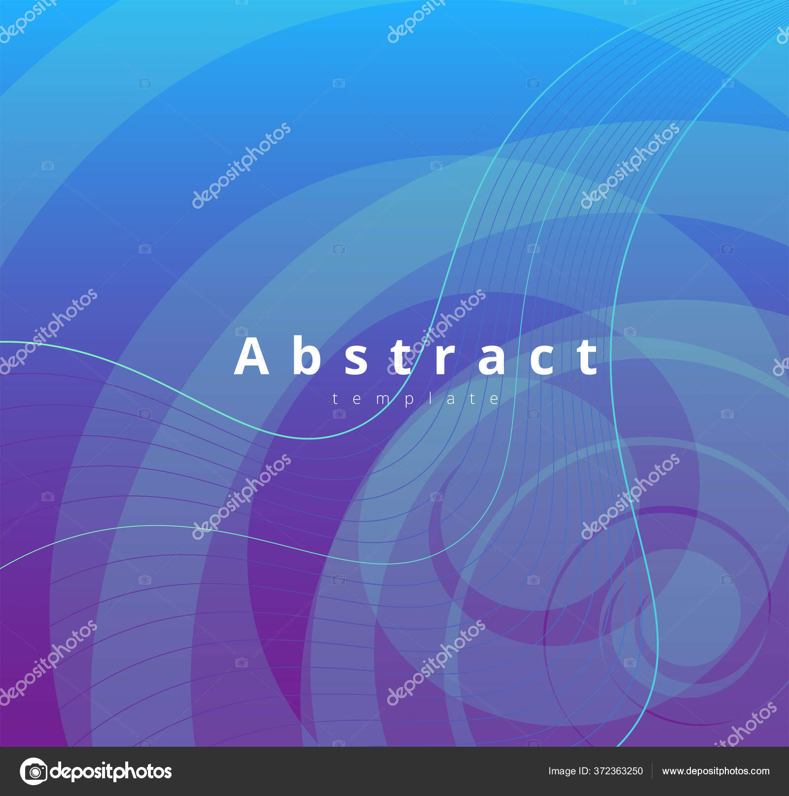 Blue Vector Background Curls Wavy Lines Stock Vector by ©Alisa9 372363250