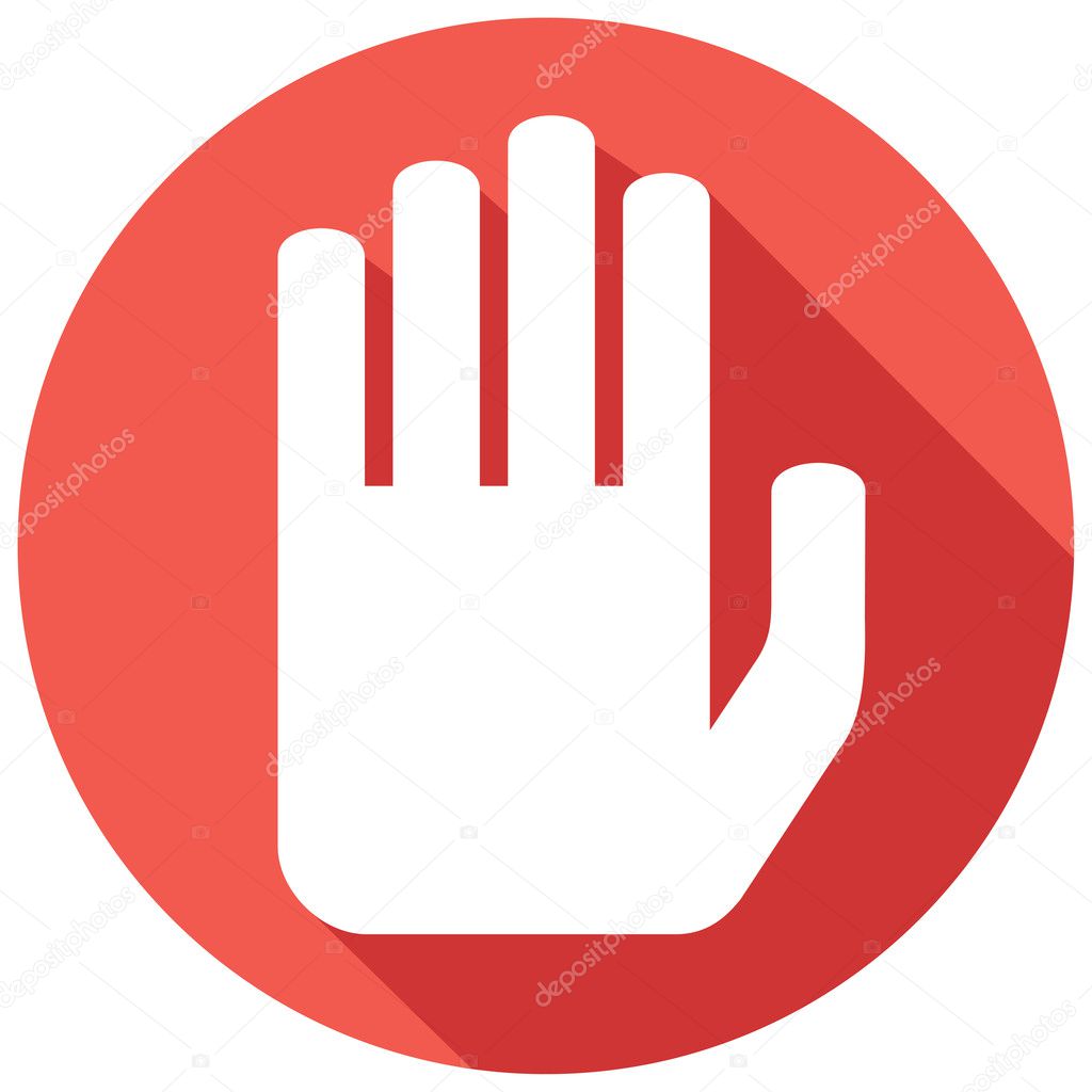 Stop sign flat icon — Stock Vector © Tribaliumivanka #128189844