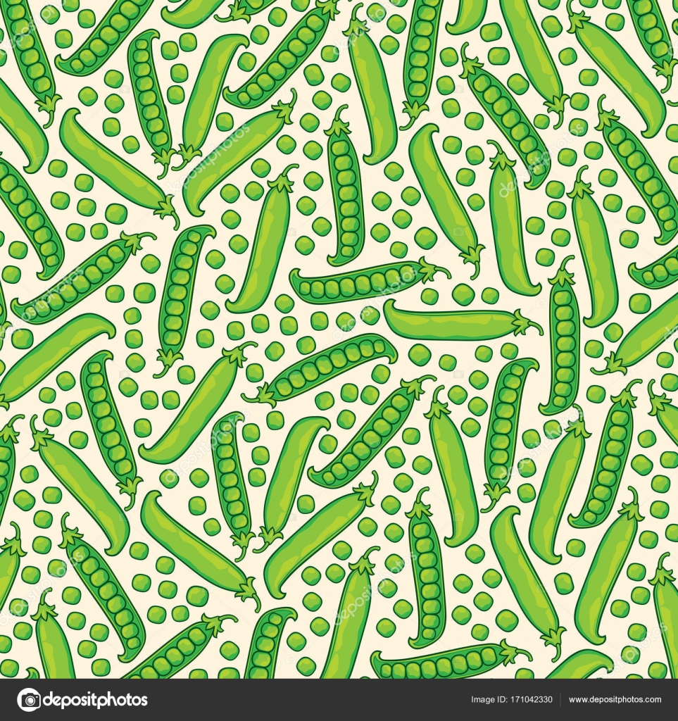 Background pattern with green peas Stock Vector Image by ...
