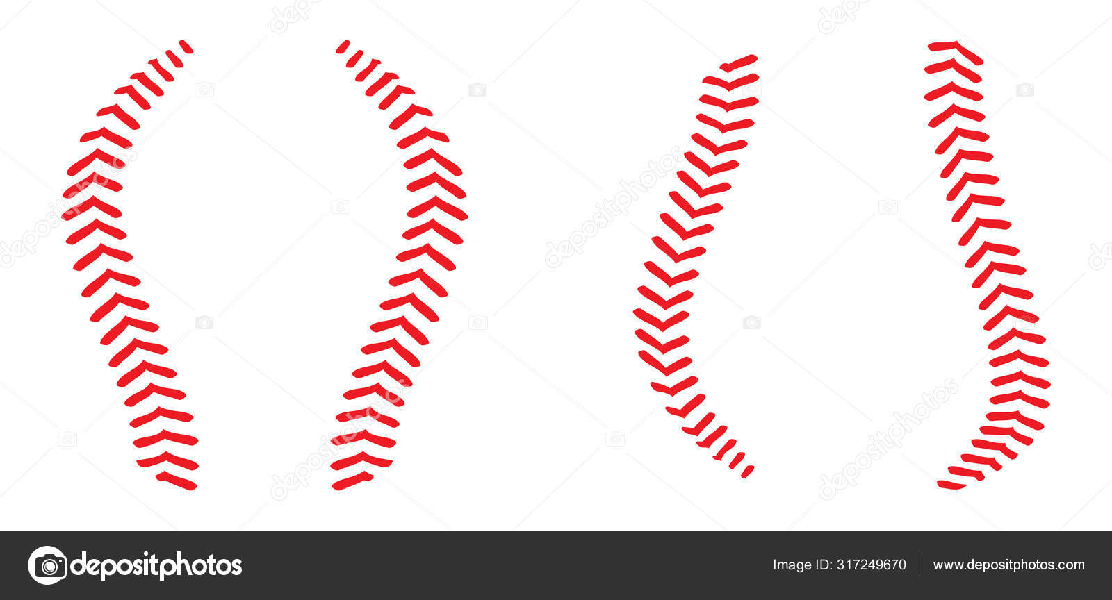 Baseball Laces Vector