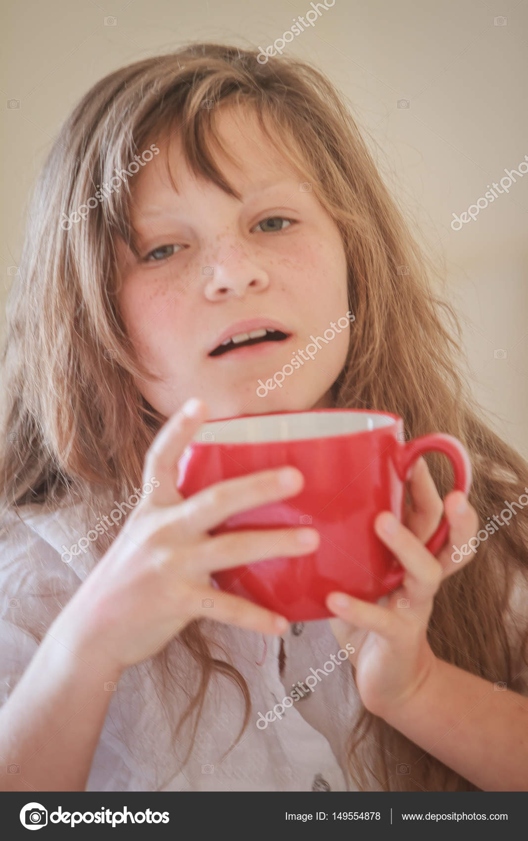 Portrait De Jeune Fille Préadolescente Image Libre De Droit Par