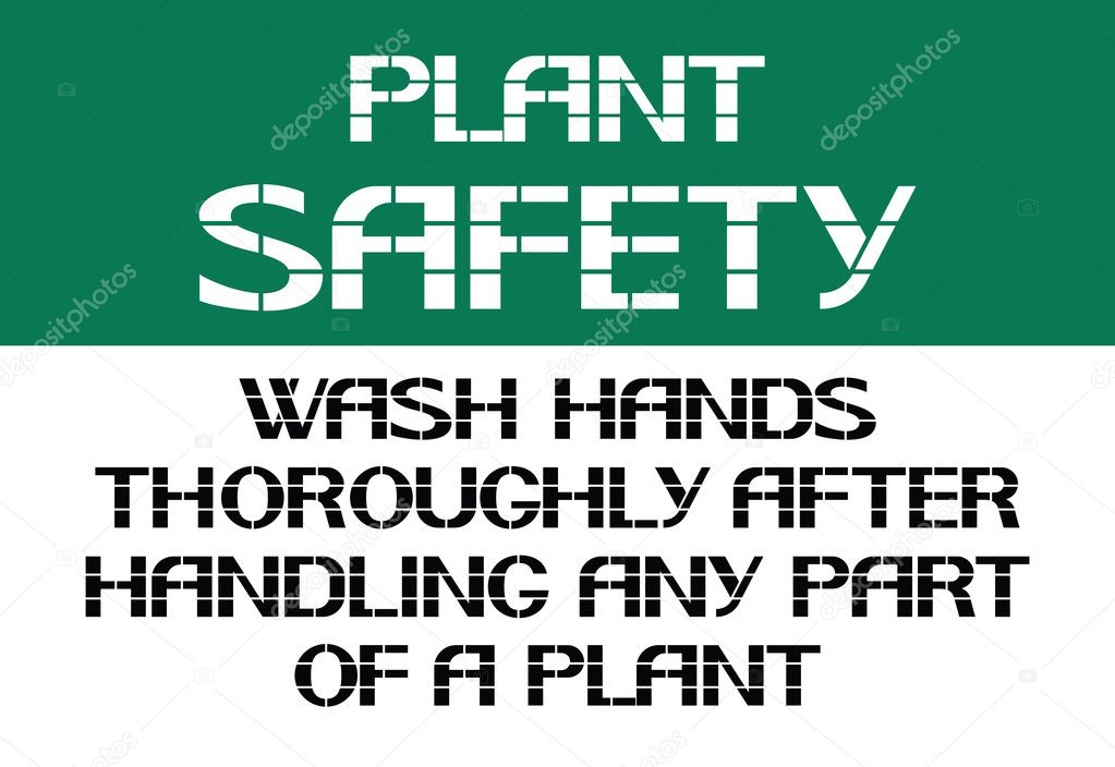 Plant safety sign. Stock Vector Image by ©RifKhasan #126396028