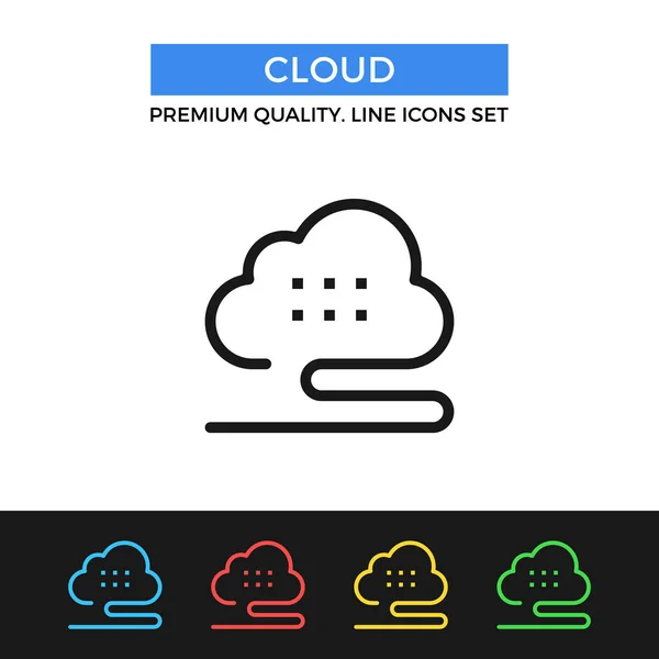 Vector Cloud Icon — Stock Vector © magurok5 #33083999