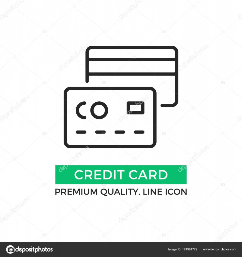Vector Credit Card Icon Premium Quality Graphic Design Element Modern ...