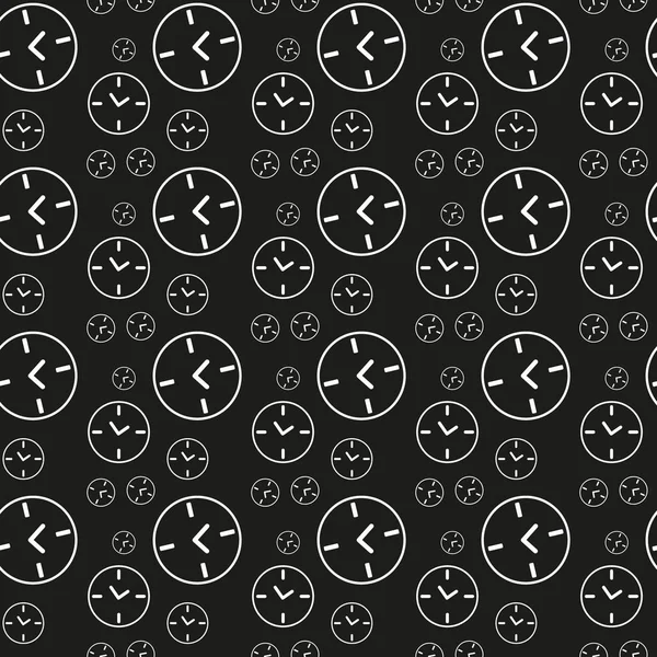 Clock timer seamless pattern background. Business flat vector ...