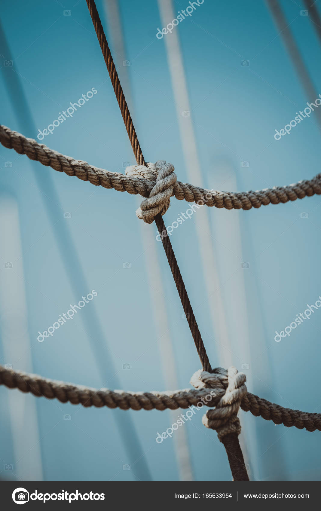 Mast rigging on sky Stock Photo by ©Voyagerix 165633954