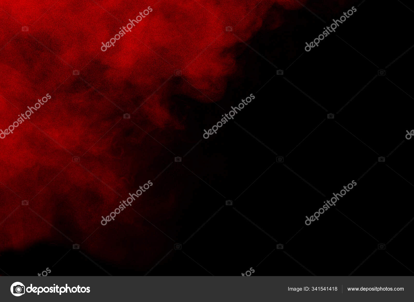 Red Color Powder Explosion Black Background Freeze Motion Red Dust ...