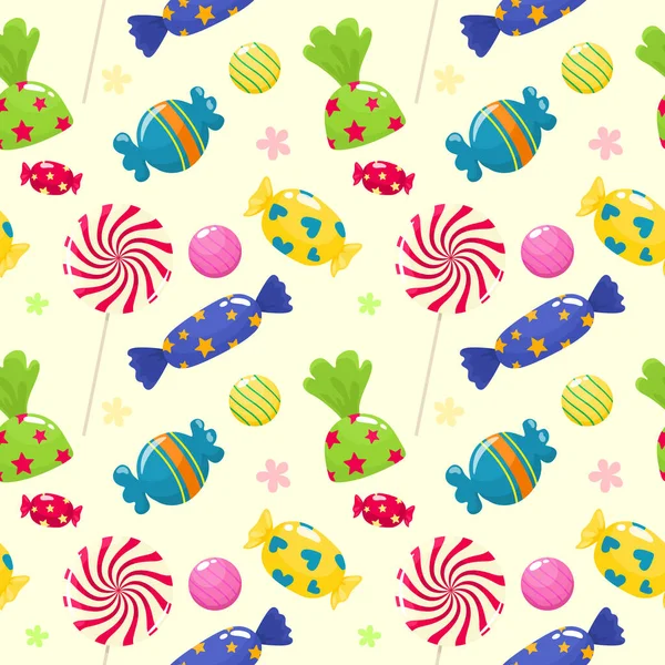 Colorful striped candy seamless pattern Stock Vector Image by ©nikifiva ...