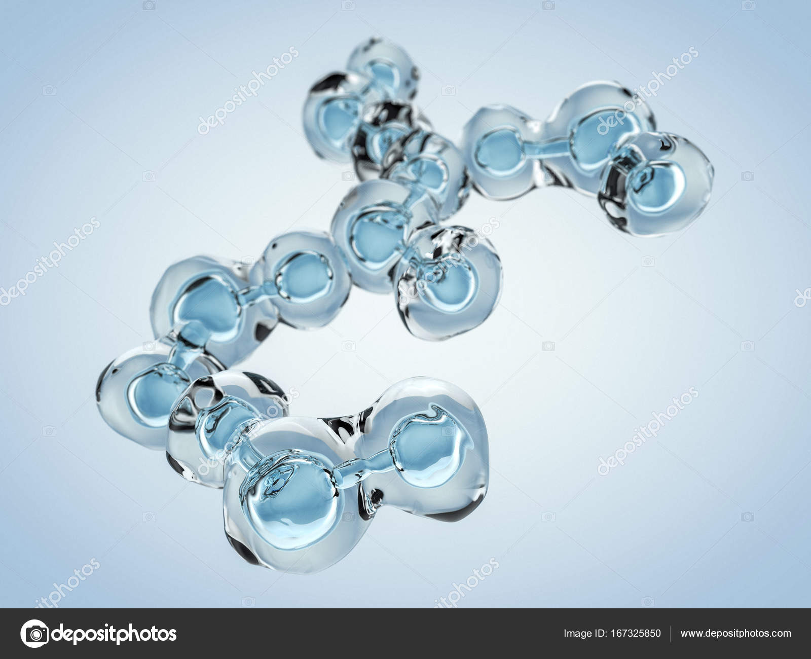 Molecule of Water. Structure. 3D rendering Stock Photo by ©polesnoy ...