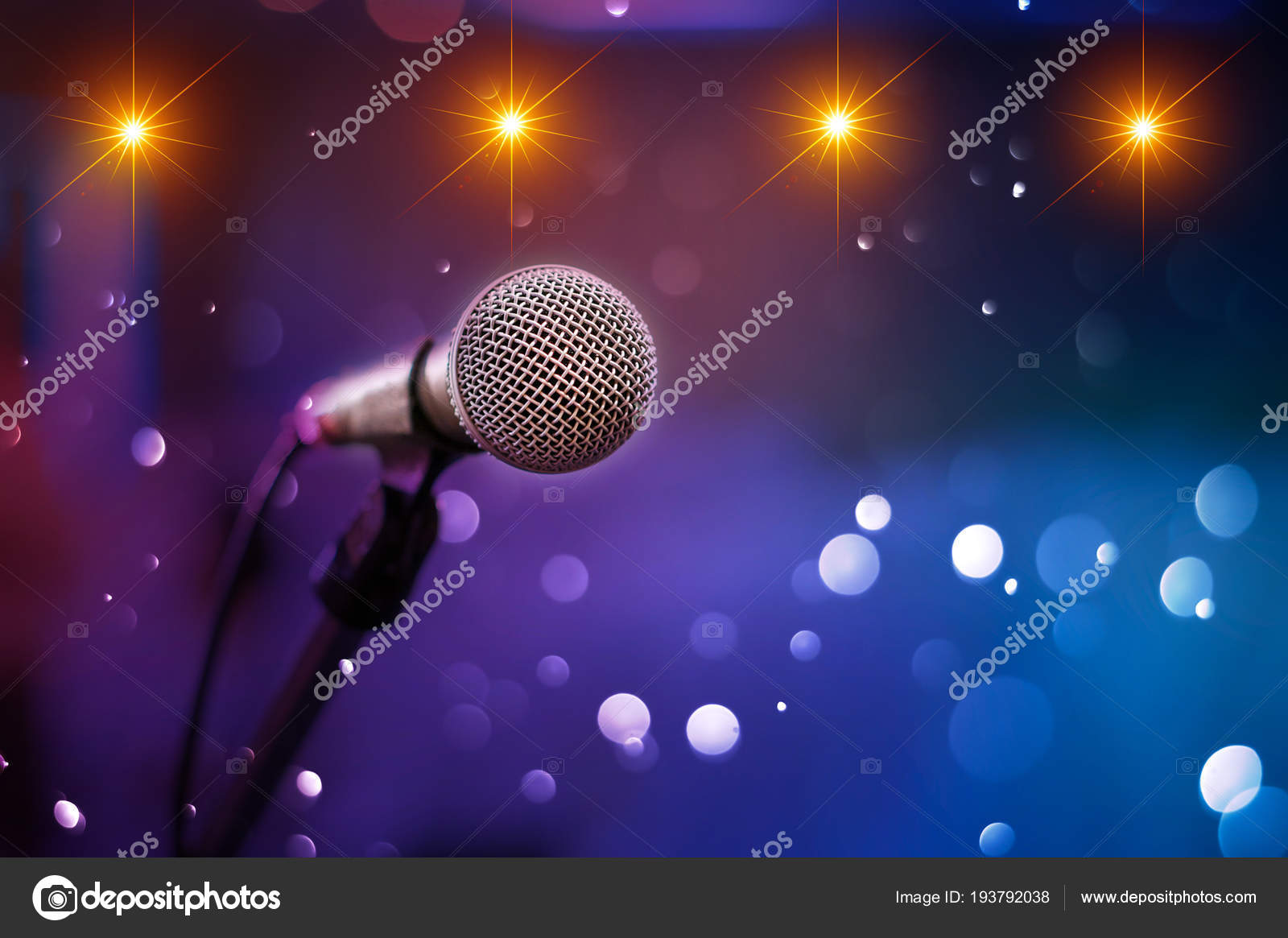 Communication Microphone Stage Background Auditorium Concert Stage ...