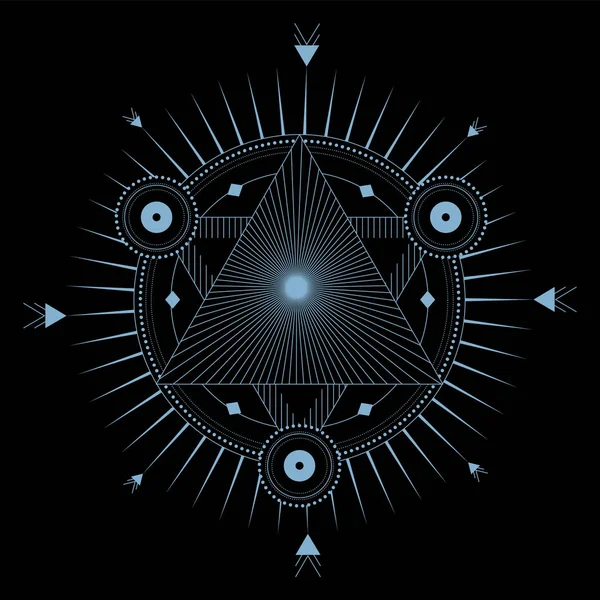 Vector Occult Witch Magic Symbol Good Luck Crystals Gems Charms Stock ...