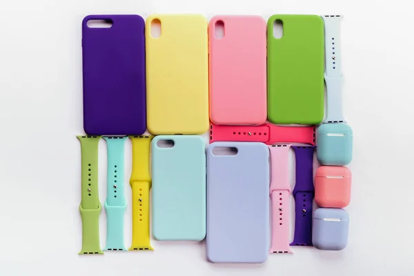 Up to date technology.Top view of diverse personal accessory Stock ...