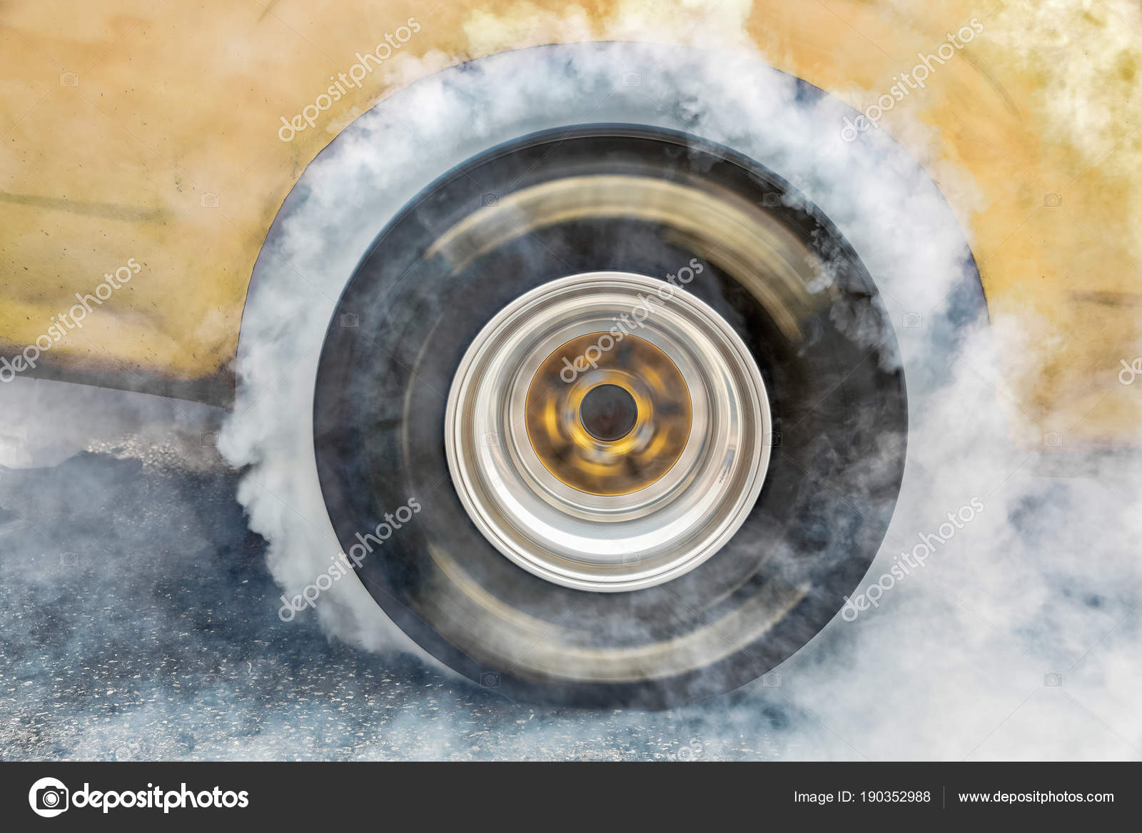 Drag racing car burn tire at start line ⬇ Stock Photo, Image by © toa55 ...