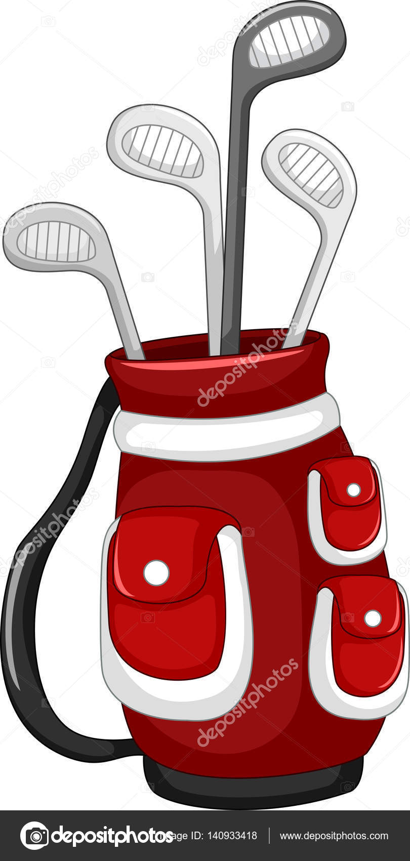 Golf equipment cartoon for you design Stock Vector Image by ...