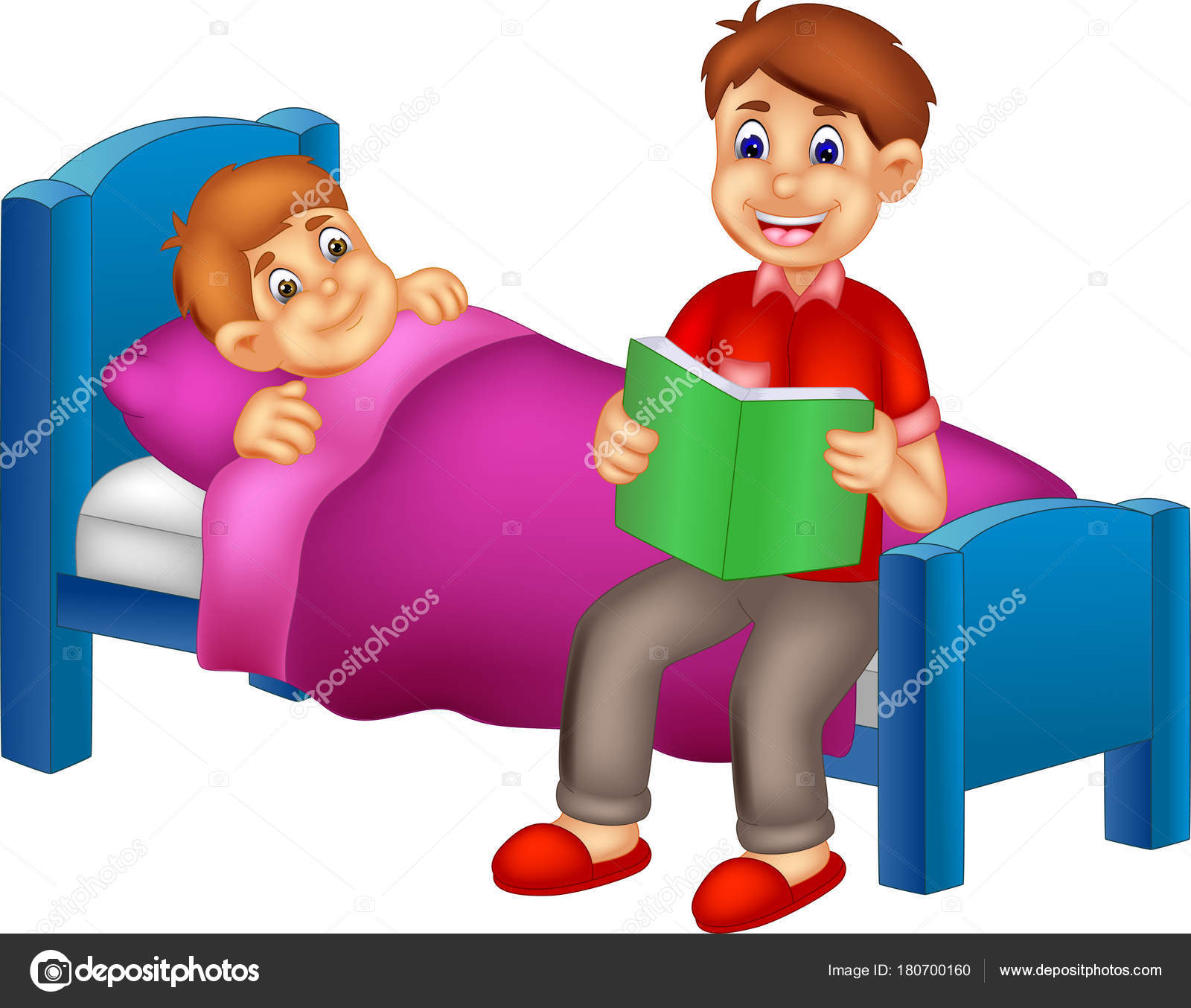 Cartoon Gaat Slapen Modern Man Daily Routine Van's Ochtends Tot's