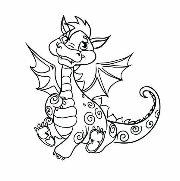 3,988 Dragon outline Vector Images | Depositphotos