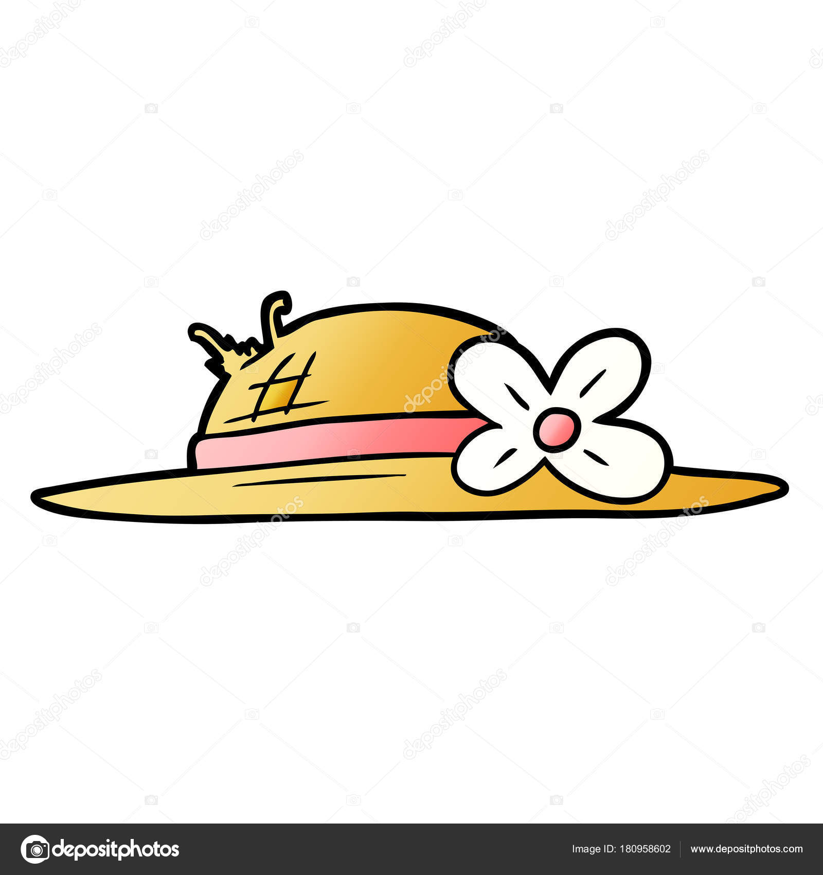 Vector Illustration Cartoon Hat Stock Vector by ©lineartestpilot 180958602