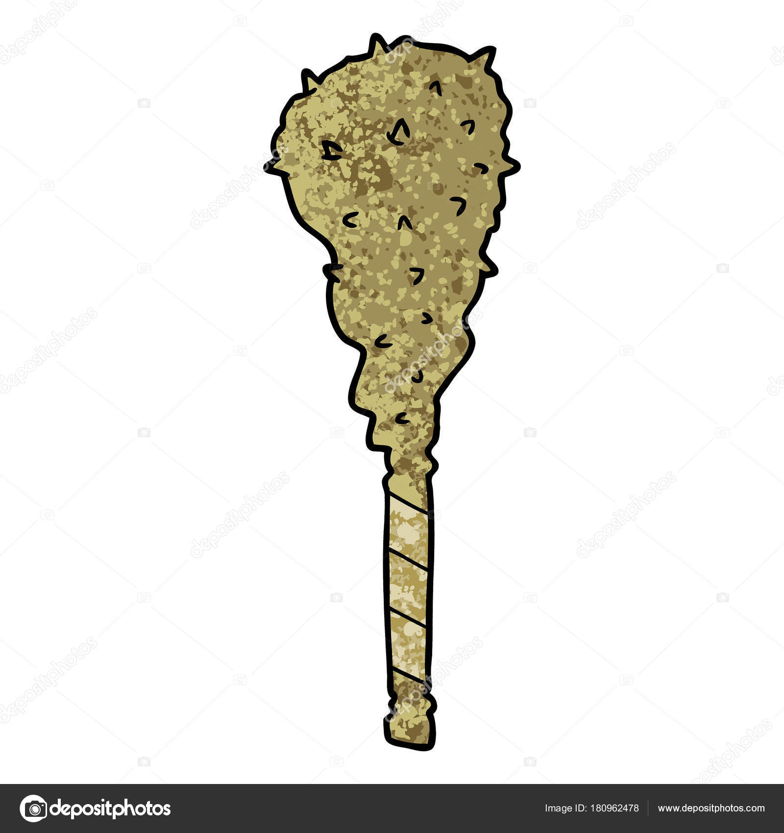 Vector Illustration Cartoon Primitive Club Stock Vector by ...